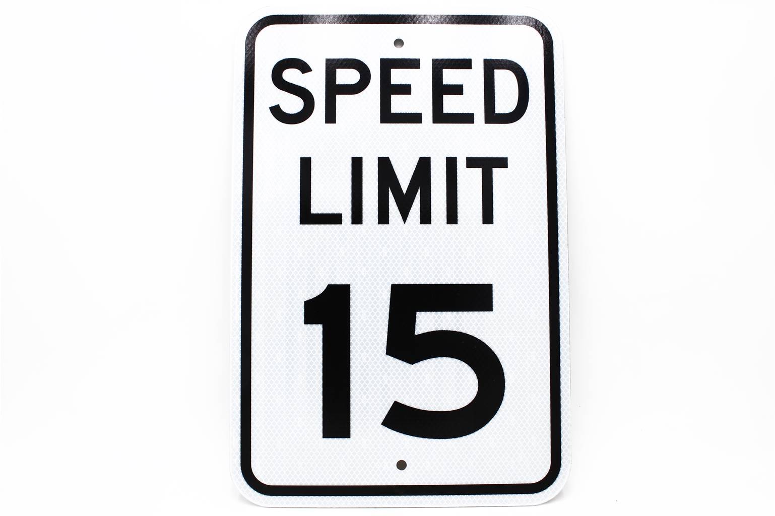 Accuform 15 KM/HR SPEED LIMIT SIGN | acffrr21815ra | ohcanadasupply.ca