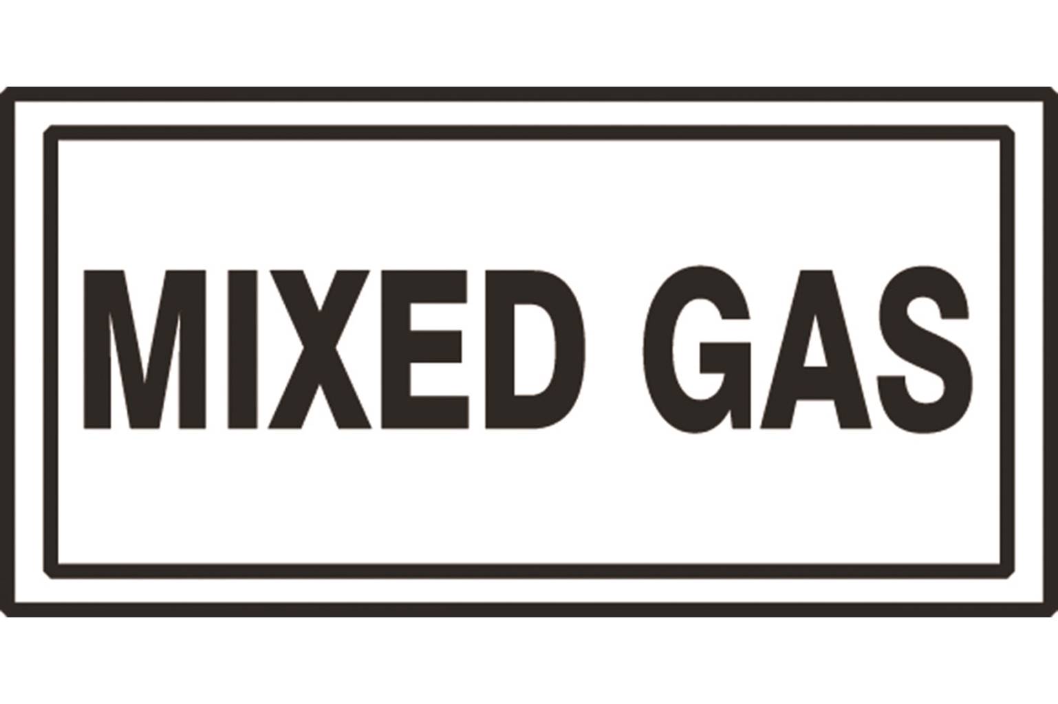 Accuform 3 X 7 MIXED GAS LABEL | acflchl587 | ohcanadasupply.ca