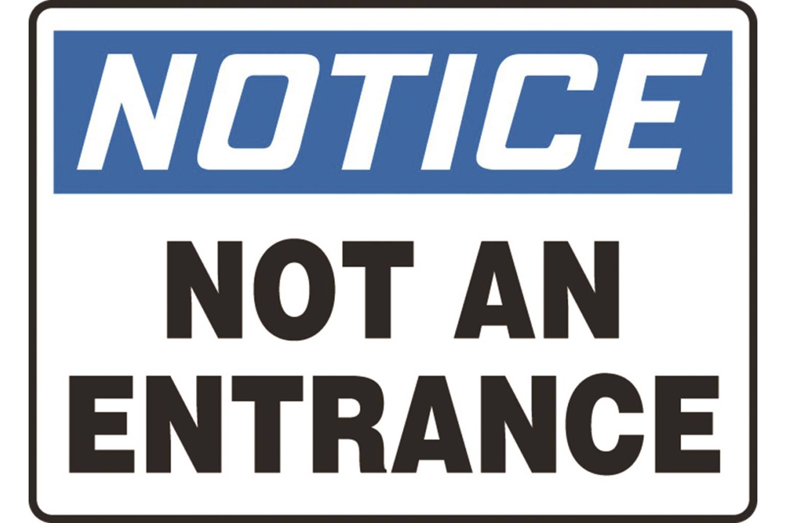 Entrance and Exit Signs Collection | Canadian Industrial Supply