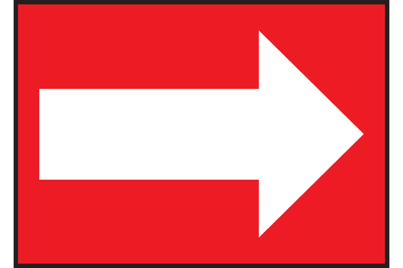 Accuform 10 X 14 ARROW SIGN | acfmpcr528 | ohcanadasupply.ca