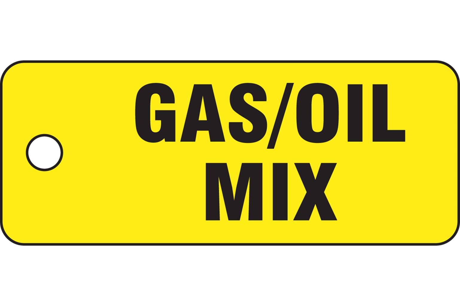 Accuform 2" X 5" GAS/OIL TAG | acftch206 | Gregg Distributors LP