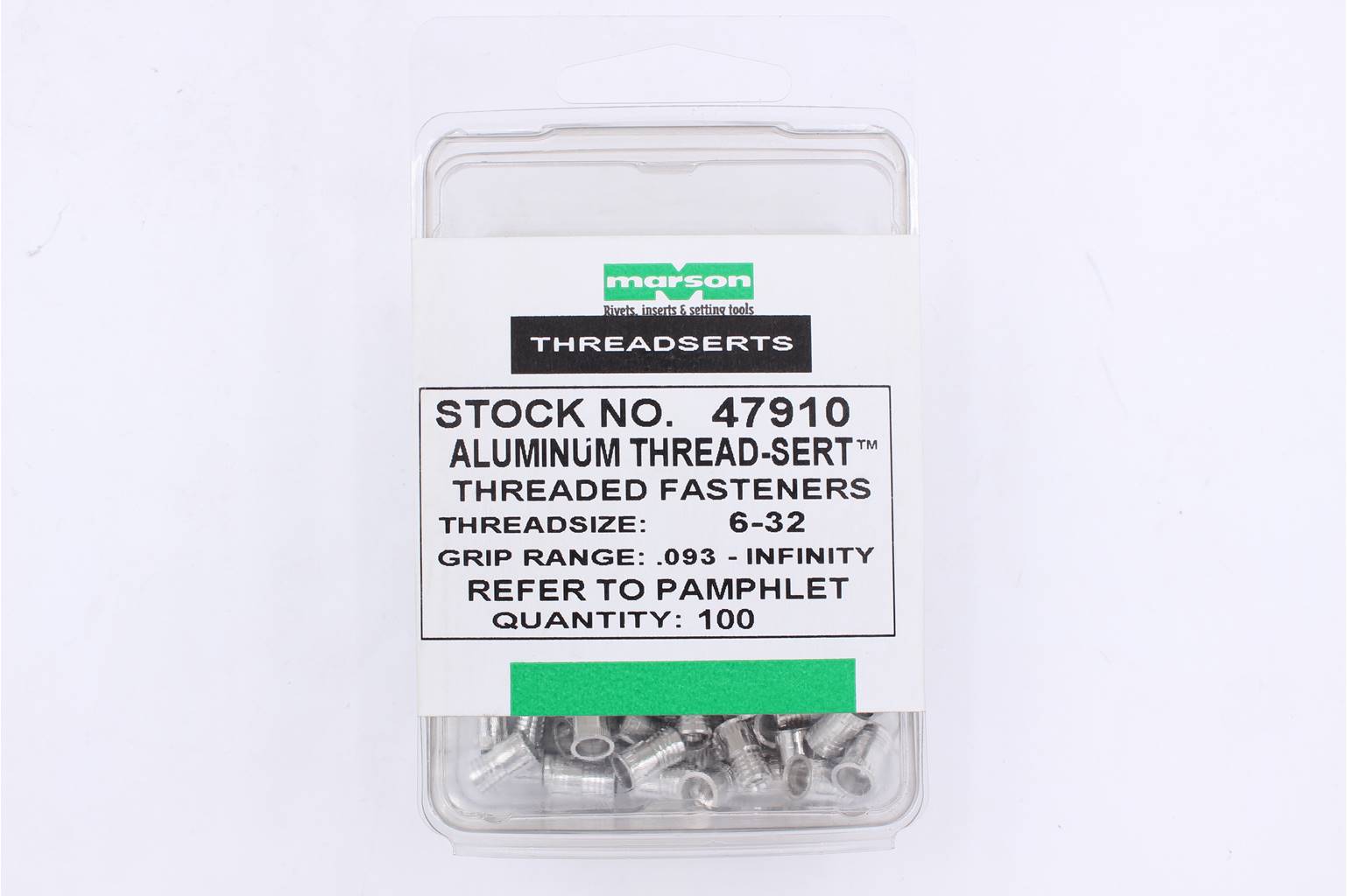 Marson REPLACEMENT ALUMINUM THREAD-SERTS - Series | alc47910 ...