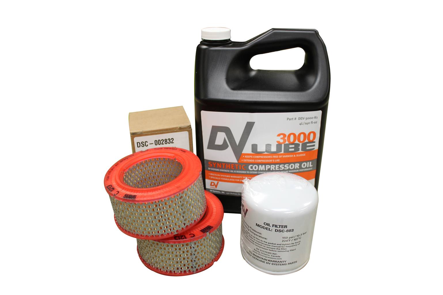 DV Systems Maintenance Kit For Apache Rotary Screw Air Compressors ...