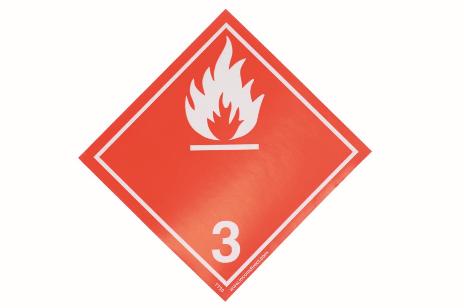 GDL CLASS 3 SHIPPING LABEL | fffdglabel3red