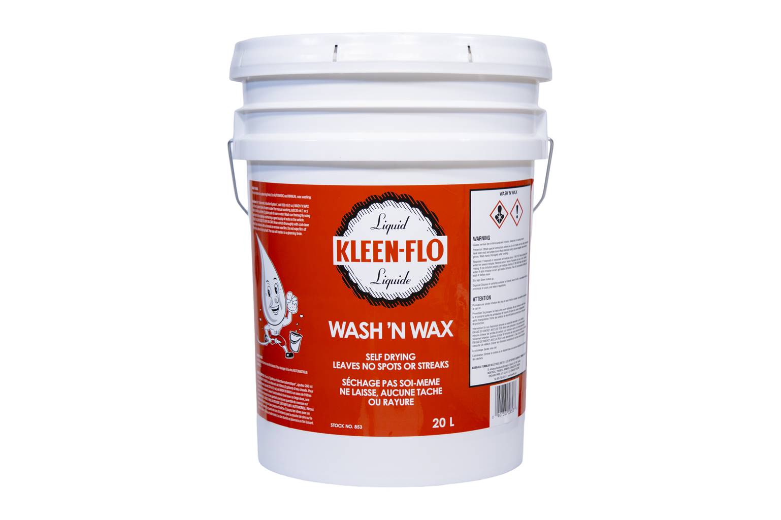 Kleen-Flo 20L WASH'n'wax LIQUID | klf853 | ohcanadasupply.ca