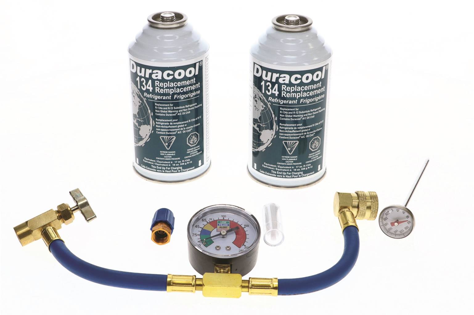 Duracool A/C Recharge Kit With Hose & Gauge | llldcr0026 ...