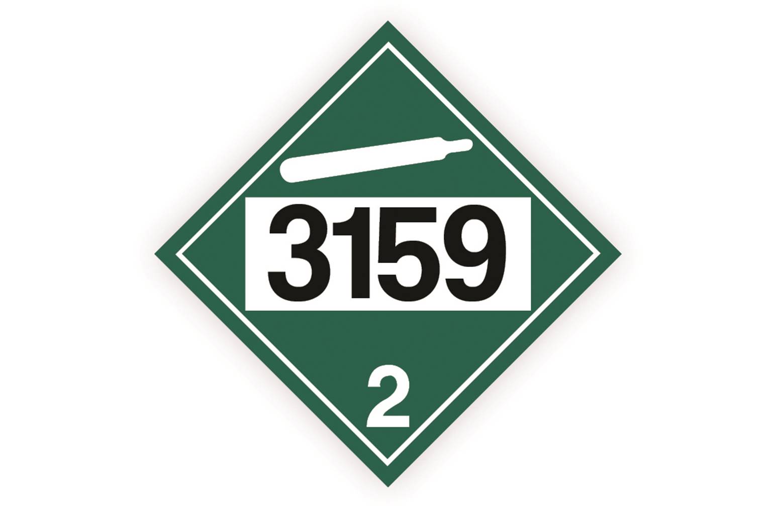 Incom CLASS 2.2, 3159 NON-REFLECTIVE STYRENE PLACARD | qqqpsn223159 ...