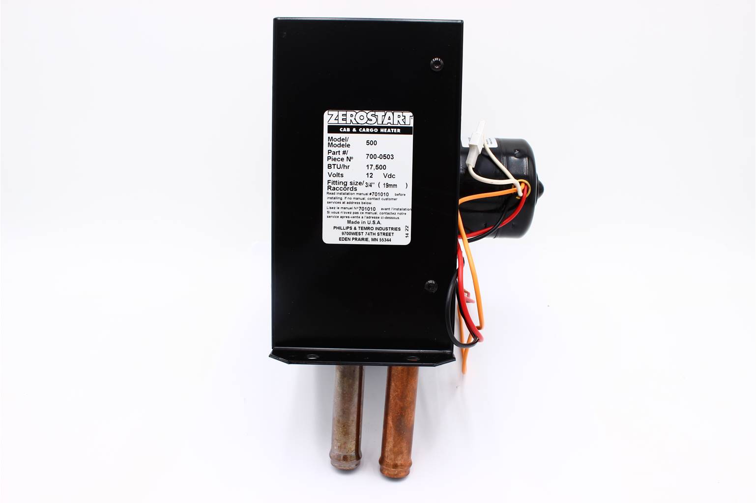 Temro 17500 BTU 12V CAB HEATER | tem7000503