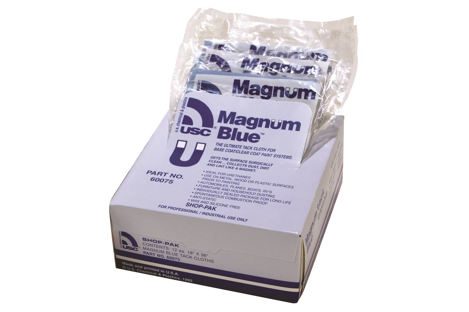 USC PKG OF 12 BLUE TACK CLOTH | usc60075 | Gregg Distributors LP